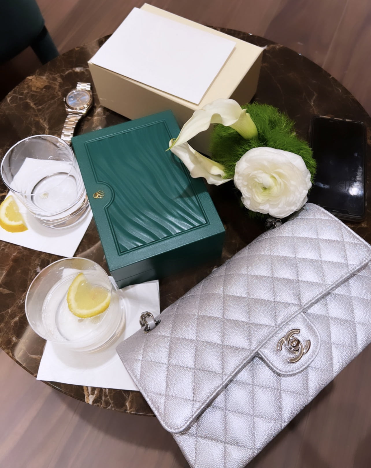 Chanel Classic Reveal: Is it Shimmer Gray or Silver? - PurseBop