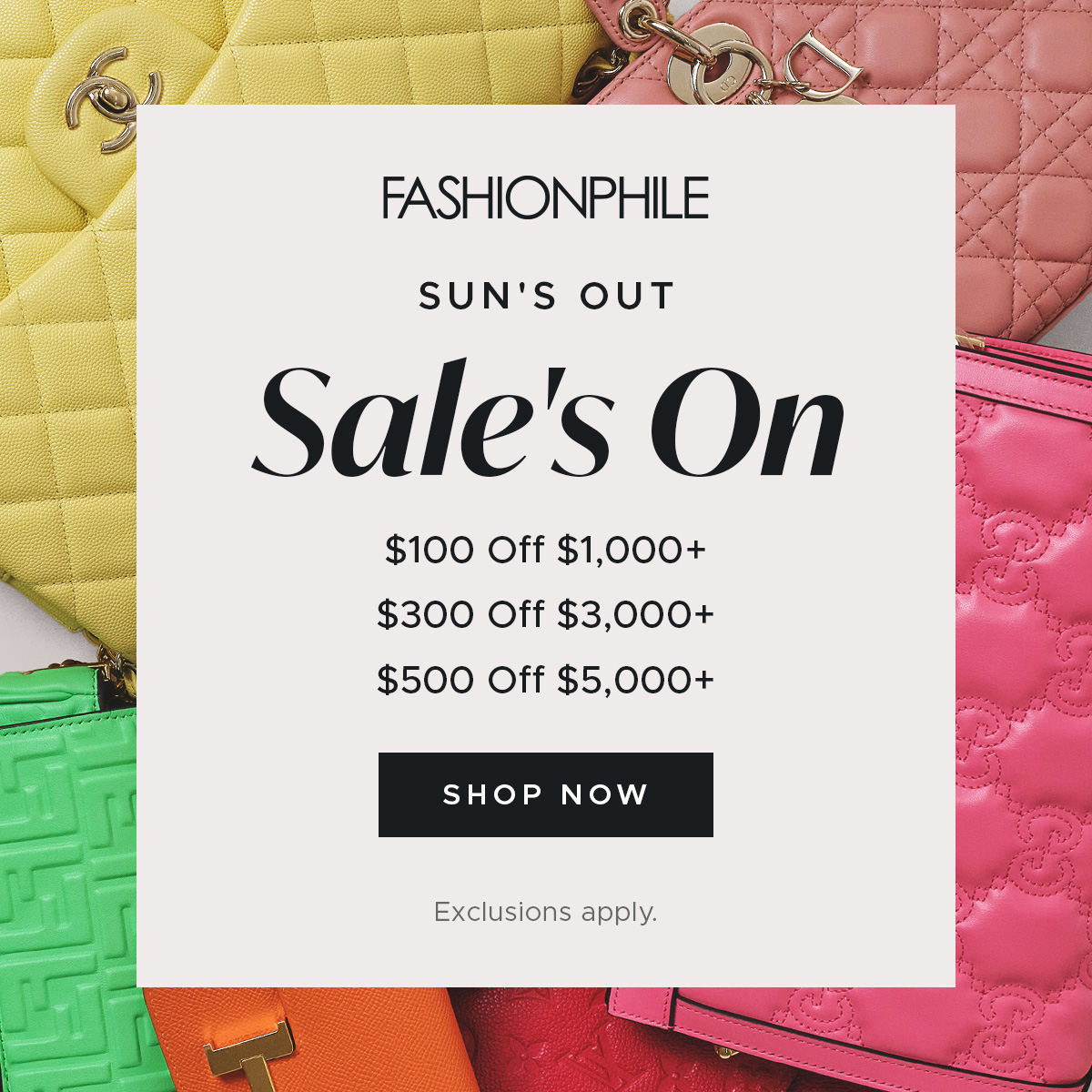 Match Your Bag to Your Vacation Destination with Fashionphile's Sale - PurseBop