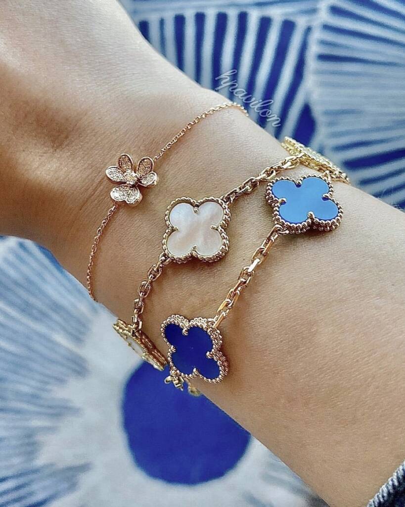 Van Cleef & Arpels Expands the Blue Agate Alhambra Collection - PurseBop