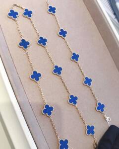 Van Cleef & Arpels Expands the Blue Agate Alhambra Collection - PurseBop